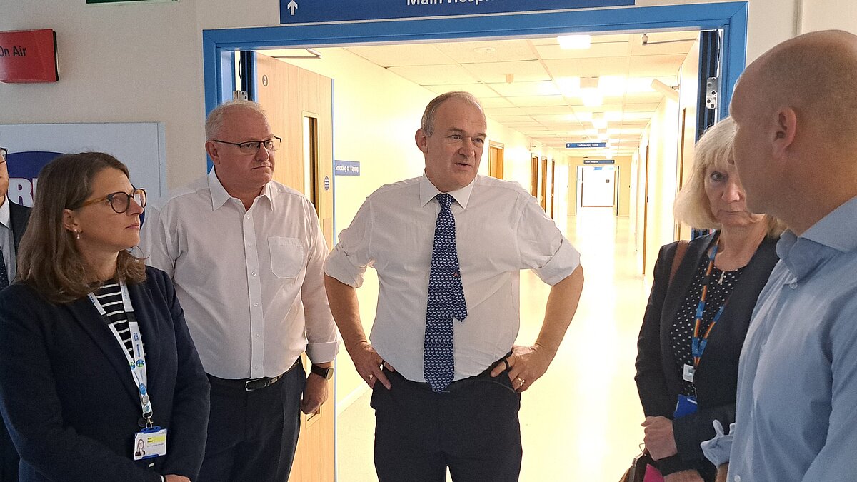 Ed Davey Visits North Devon District Hospital - North Devon Liberal ...